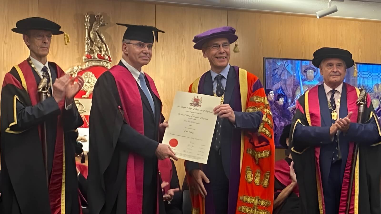 Dr Elefteriades Awarded RCSEng Honorary Fellowship